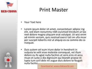 American Red Cross Sign Powerpoint Template | PPT