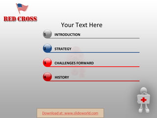 American Red Cross Sign Powerpoint Template | PPT