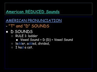 American reduced sounds | PPT
