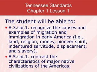 American Republic Chapter 1 Lesson 1 | PPT