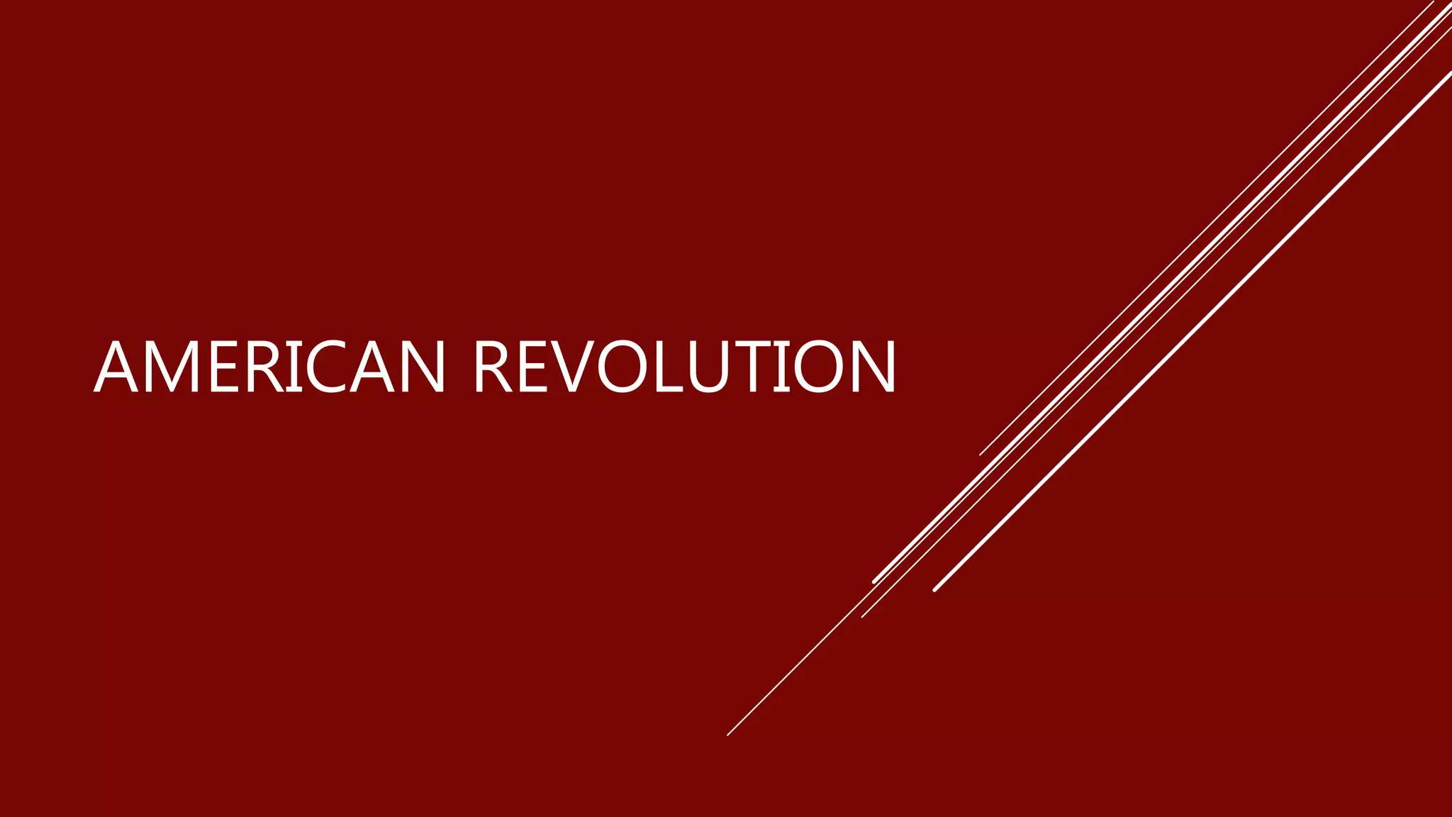 American Revolution | PPT