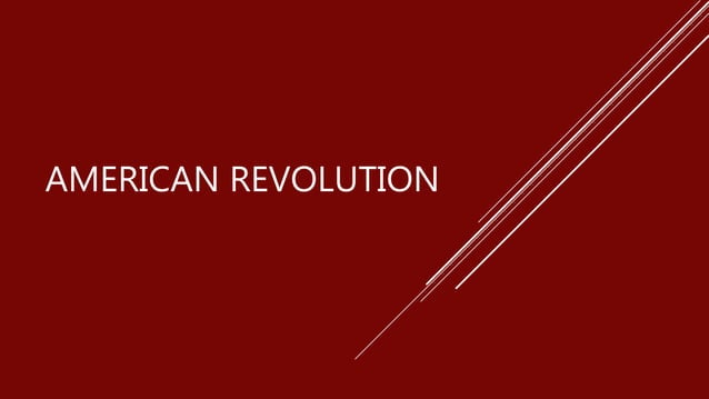 American Revolution | PPT