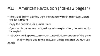 American revolution | PPT