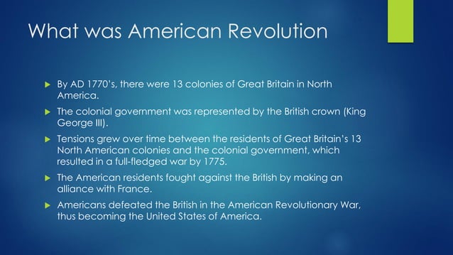 American revolution | PPT