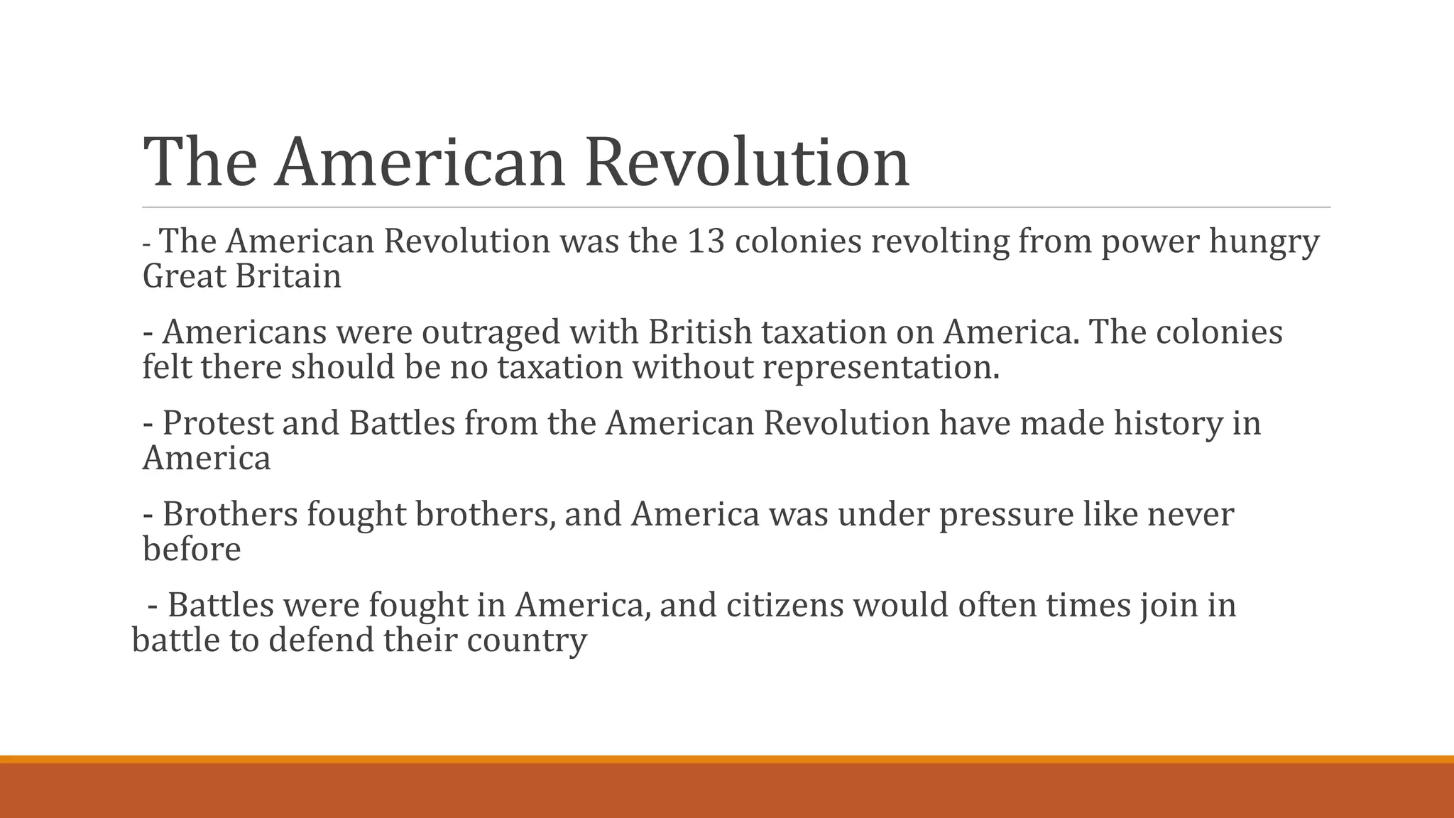 American revolution and battles | PPTX