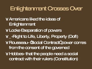 American revolution and enlightenment | PPT