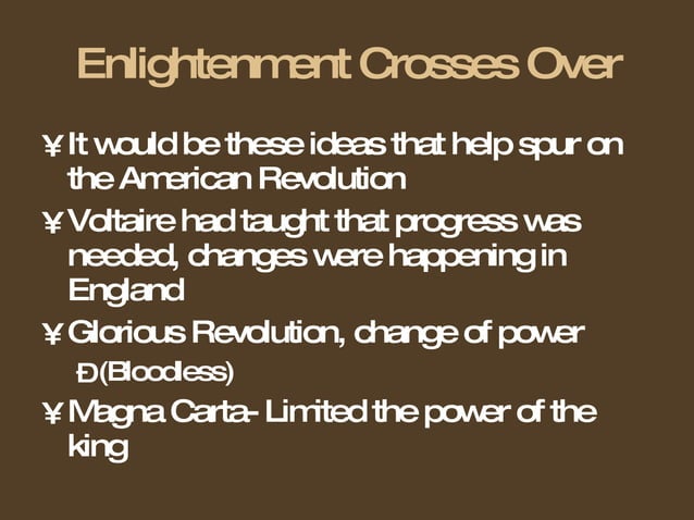 American revolution and enlightenment | PPT