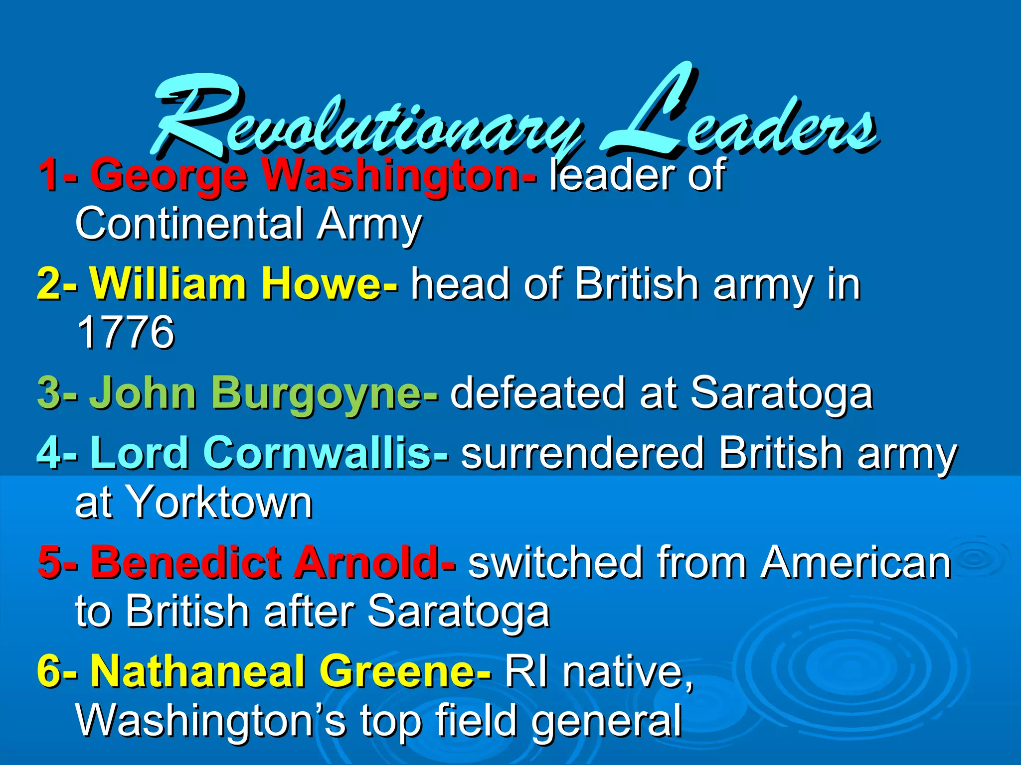 American revolution ppt | PPT