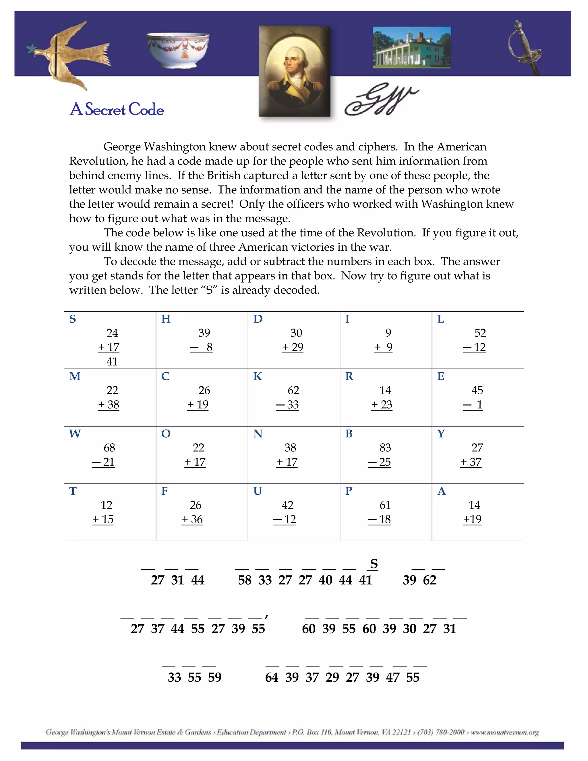 A Secret Code | PDF