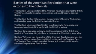 American revolution powerpoint | PPT