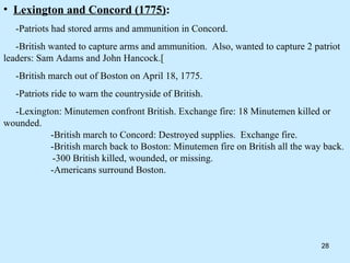 American revolution powerpoint 8 | PPT