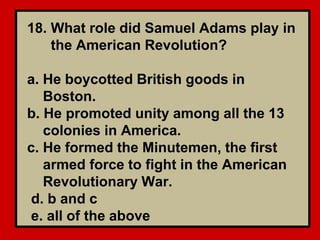 American Revolution Pre-assessment.pptx