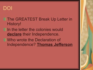 American revolution review | PPT