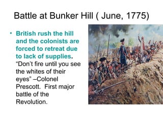 American revolution through declaration of independence | PPT