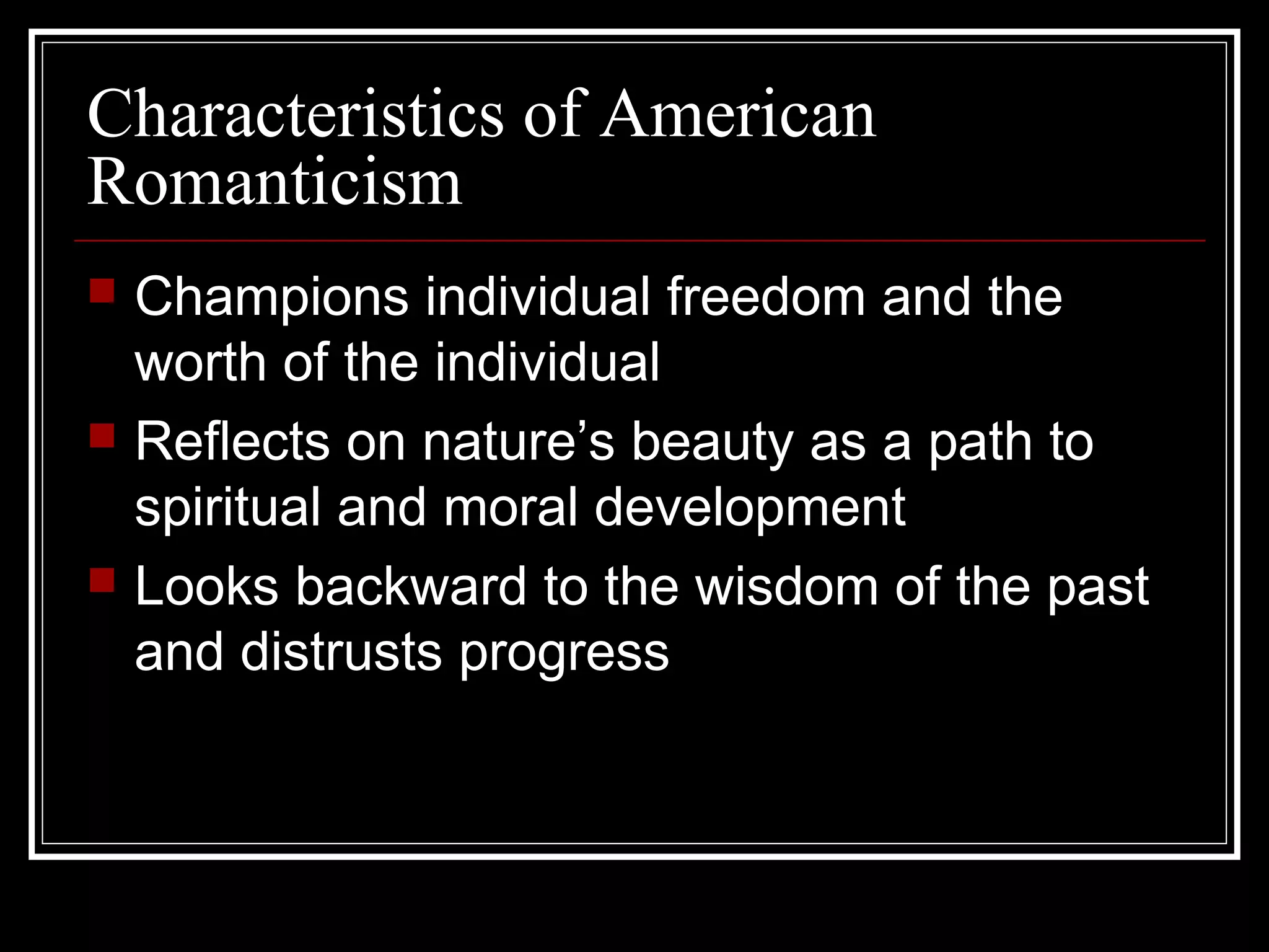 American romanticism | PPT