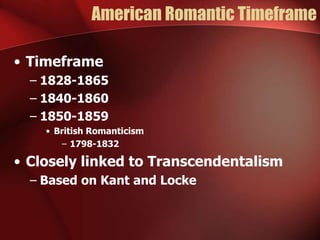 American romanticism (1) | PPTX