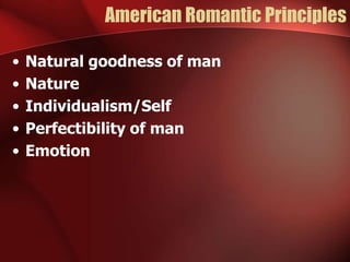 American romanticism (1) | PPTX