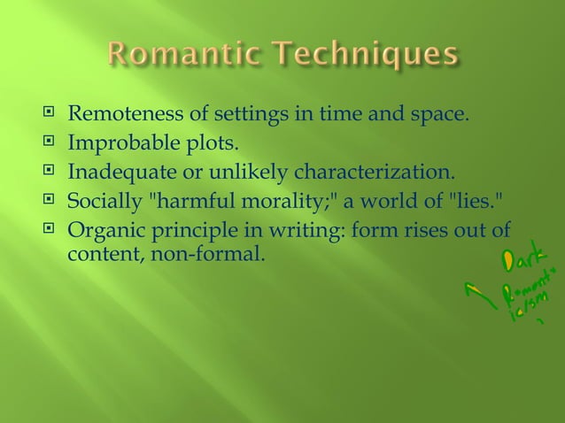 american romanticism dark and trans intro.ppt