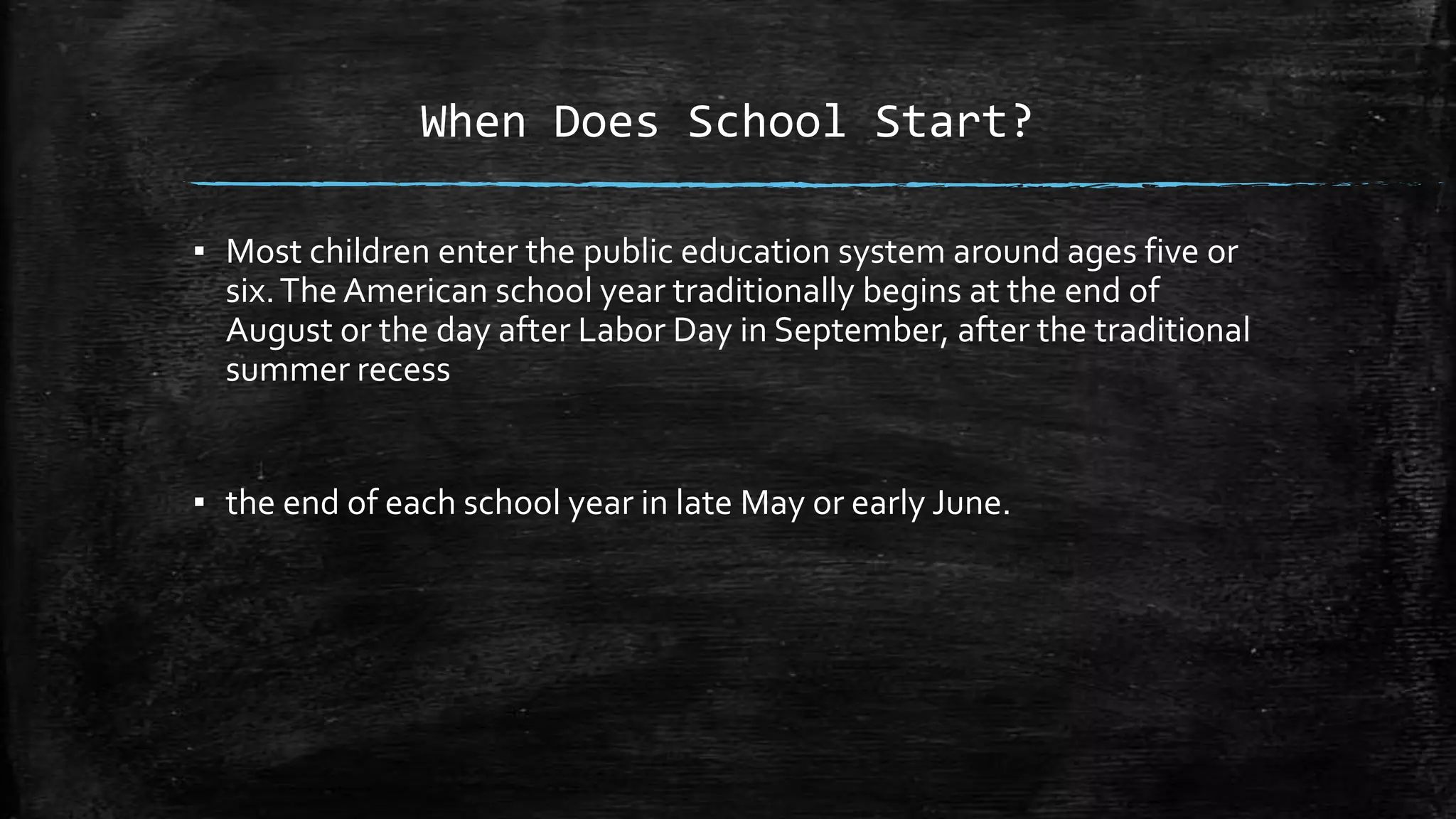 American School System | PPTX