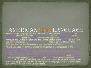 American sign language | PPT