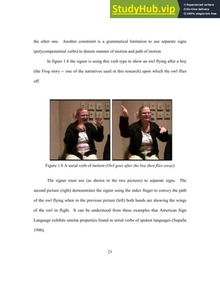 American Sign Language Verb Categories Within Constructed Action | PDF