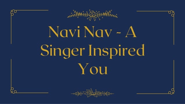 American singer from india navi nav ppt | PPT