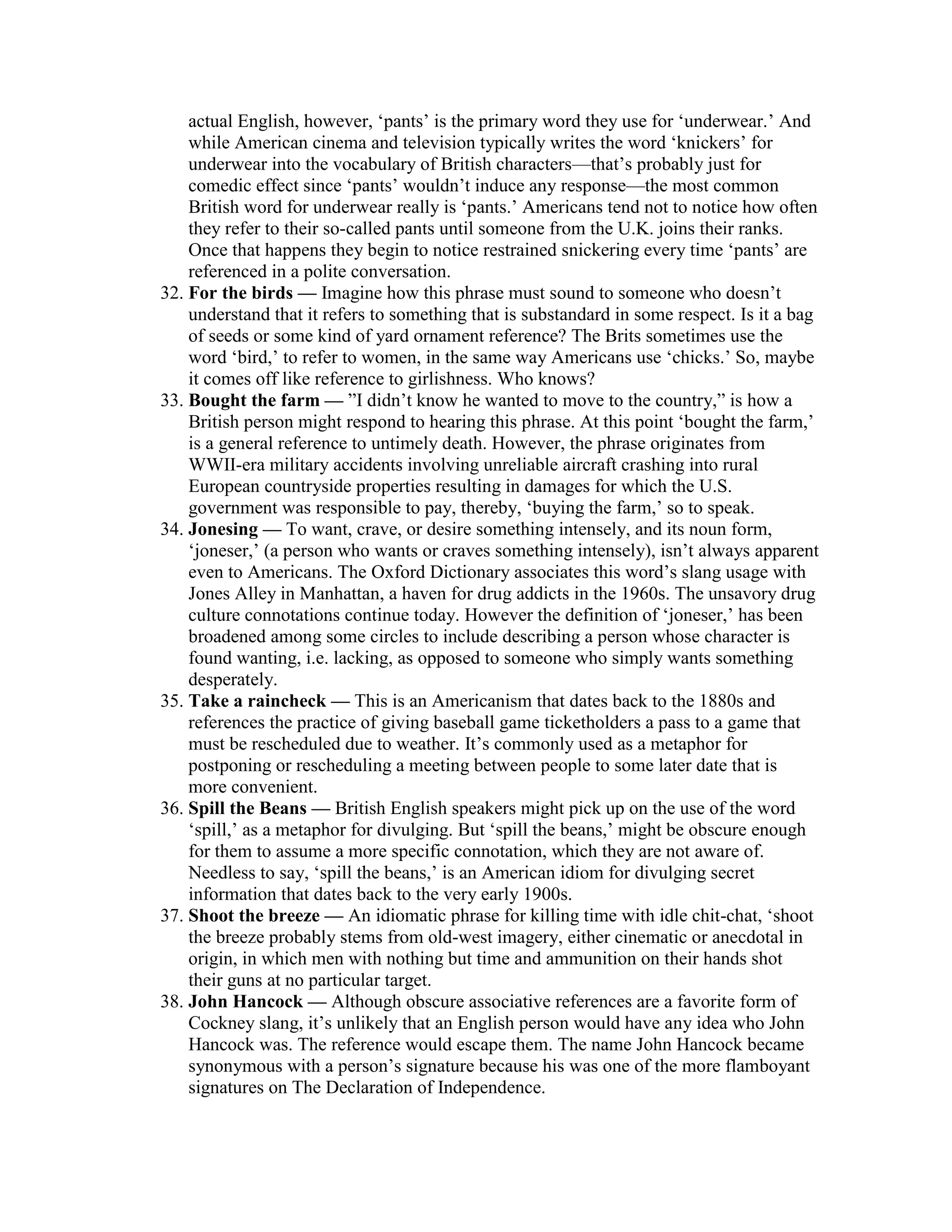 American slang words and phrases | PDF