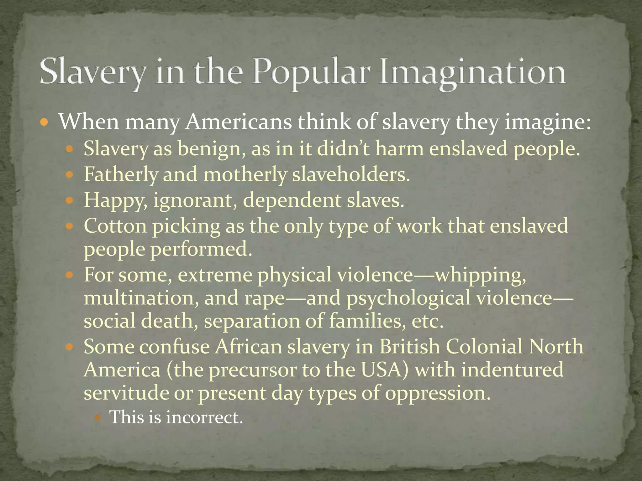 American Slavery | PPTX | Crime & Harmful Acts to Individuals, Society ...