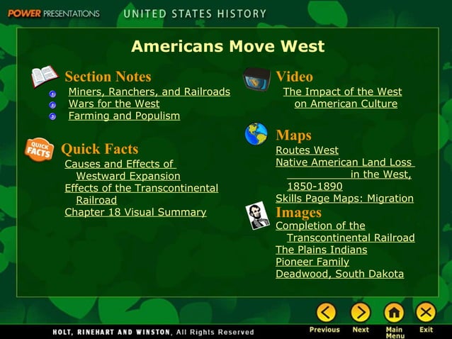 Americans move west | PPT