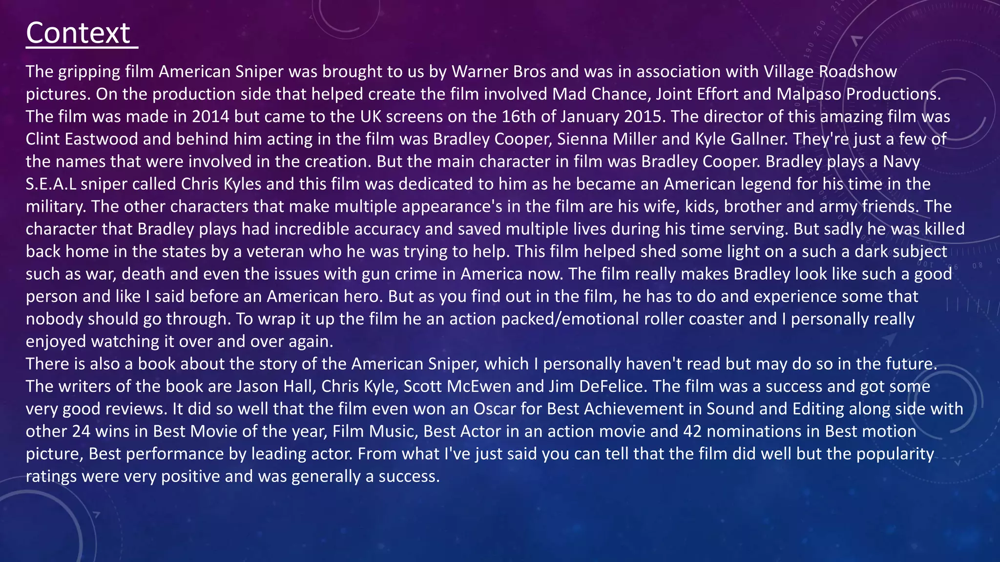 American sniper | PPTX