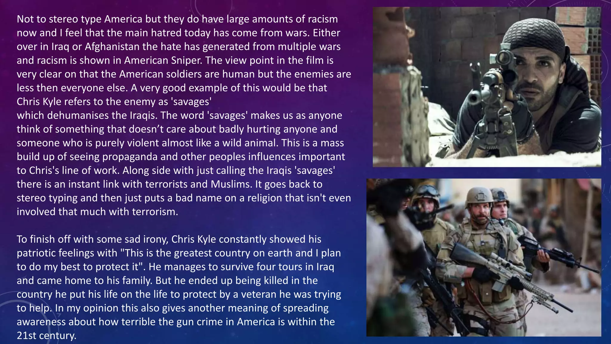 American sniper | PPTX