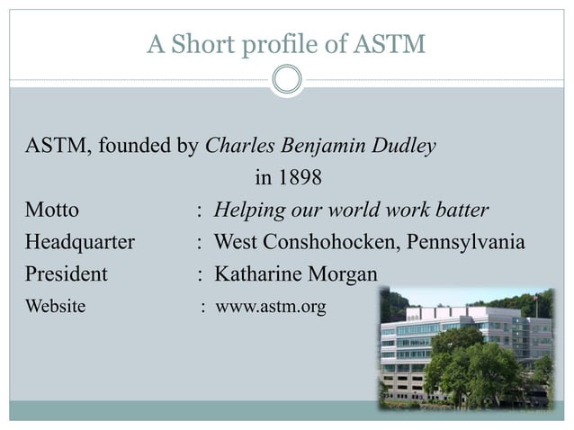 American society for testing and materials(astm) | PPTX | Style & Fashion