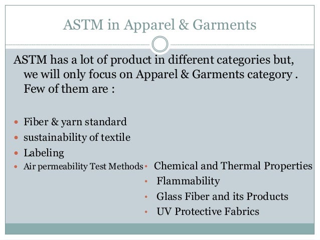 American society for testing and materials(astm)