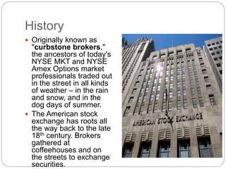 American stock exchange (amex) | PPT