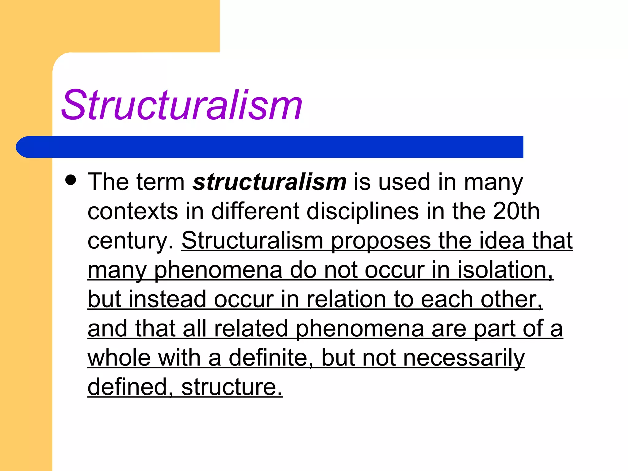 American structuralism | PPT