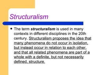 American structuralism | PPT