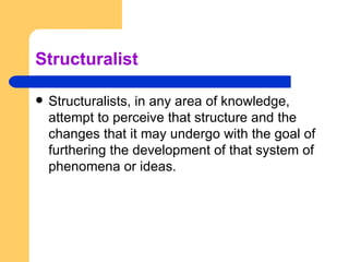 American structuralism | PPT