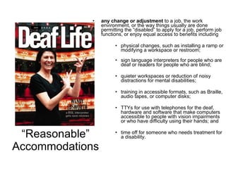 Americans With Disabilities Act | PPT