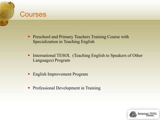 TESOL certification online | PPTX