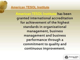 American tesol institute | PPT