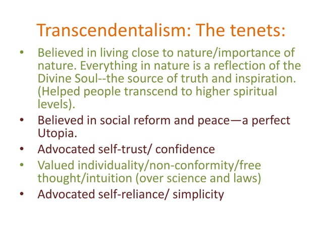 American Transcendentalism Good Copy[1] | PPT