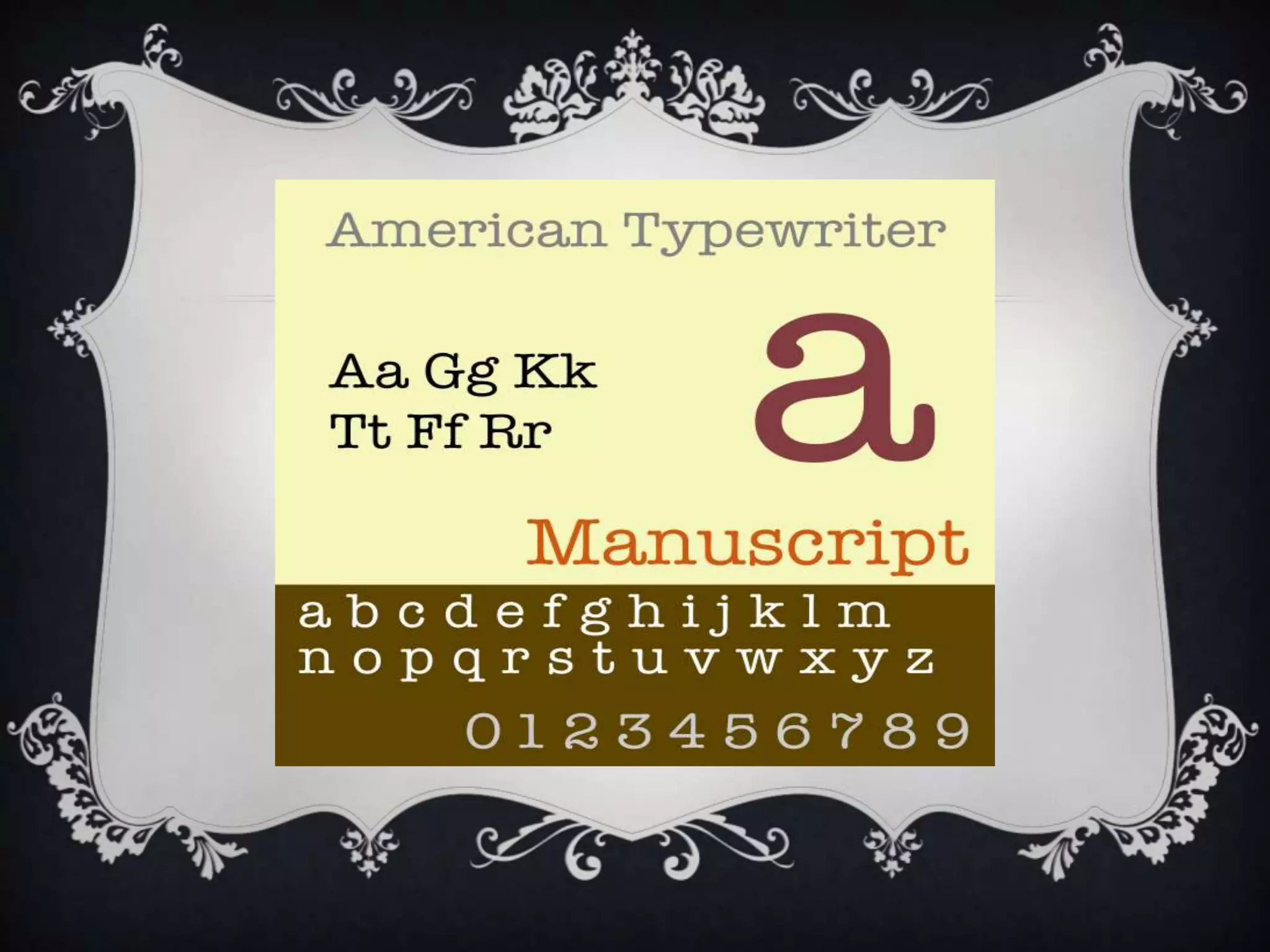 American typewriter | PPTX