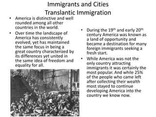 American urbanization and nyc | PPTX