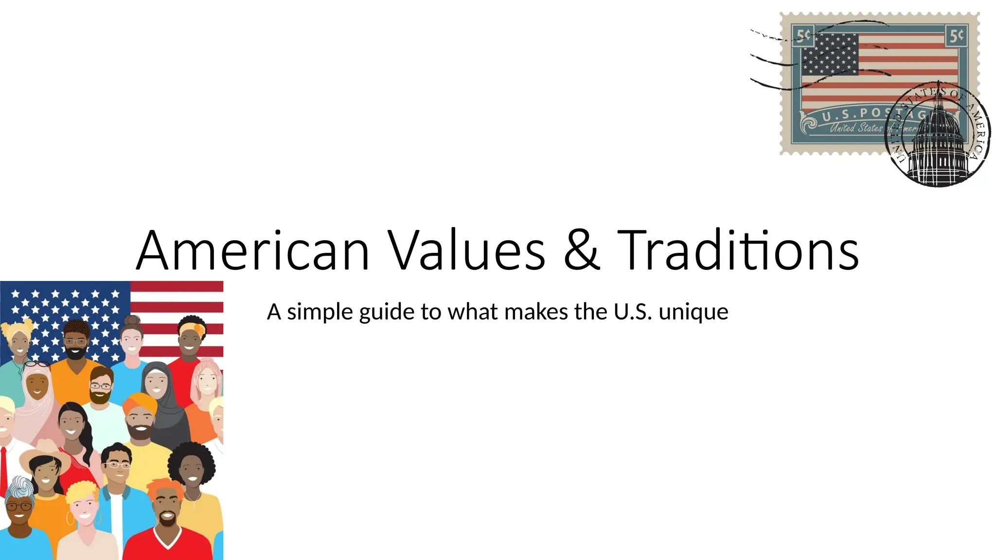 Presentation on American Values & Traditions | PPSX