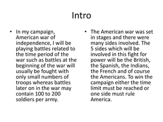 American war of Inderpendance | PPTX