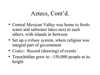 Americas during the Middle Ages | PPT