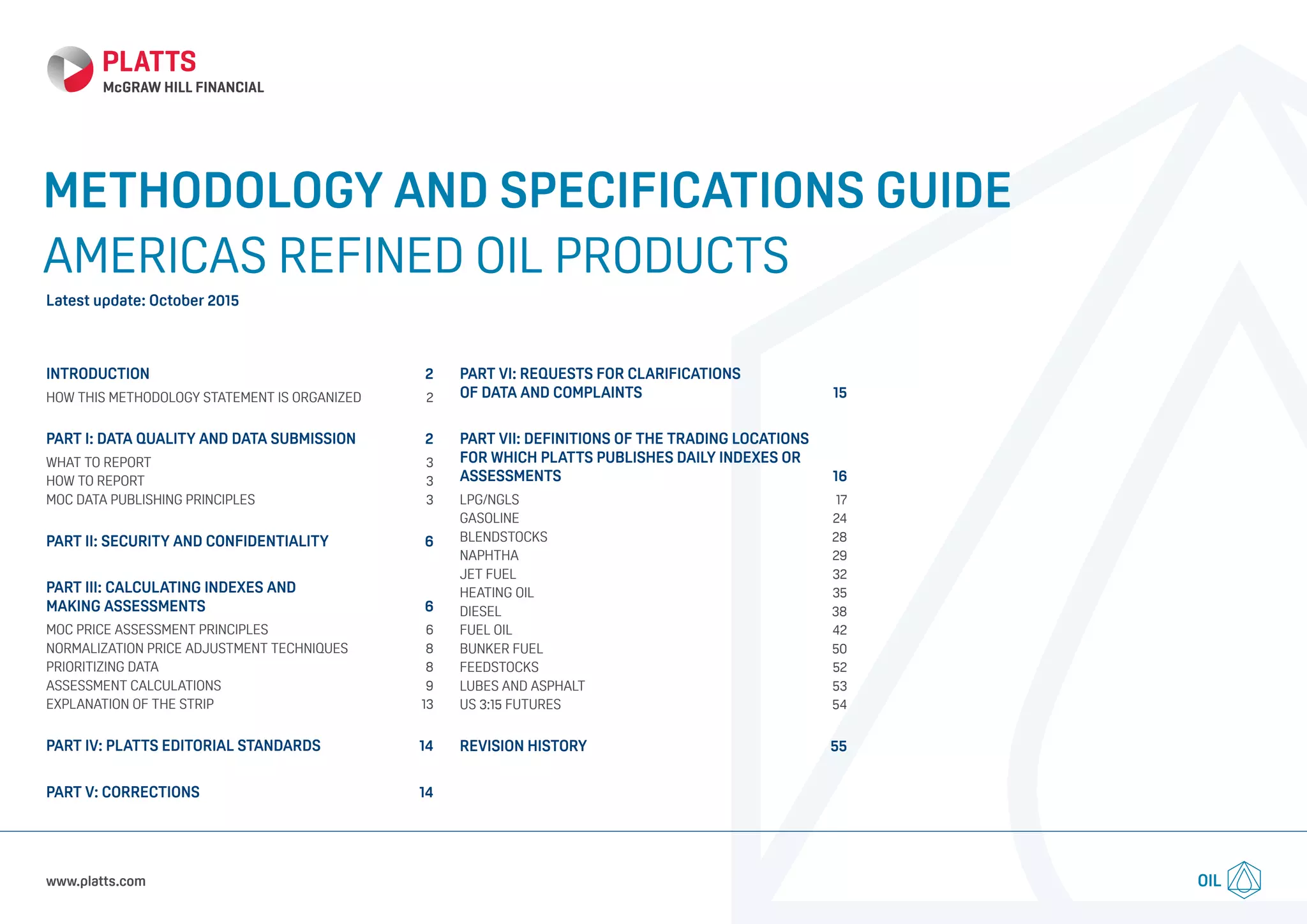 Americas refined-oil-products-methodology PLATTS | PDF