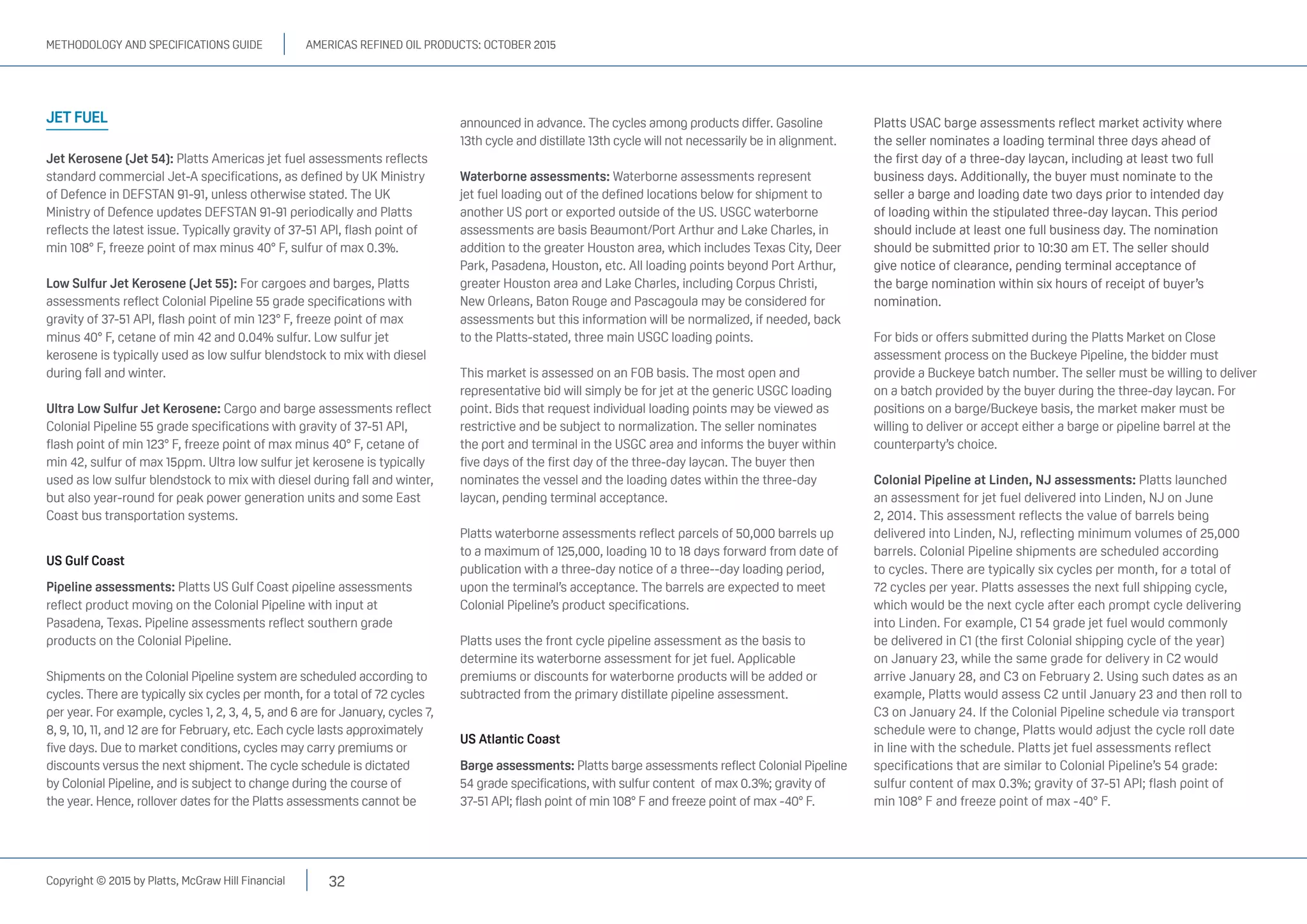 Americas refined-oil-products-methodology PLATTS | PDF