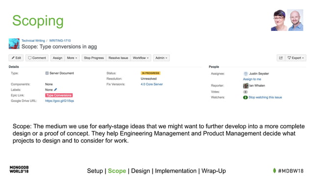 MongoDB World 2018: How an Idea Becomes a MongoDB Feature | PPT