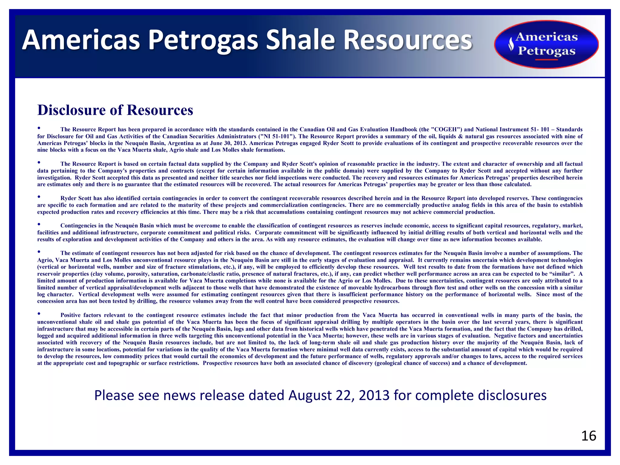 Americas petrogas presentation_october_15_2013 | PDF